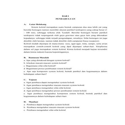 Makalah koloid sma 1 raha | DOCX