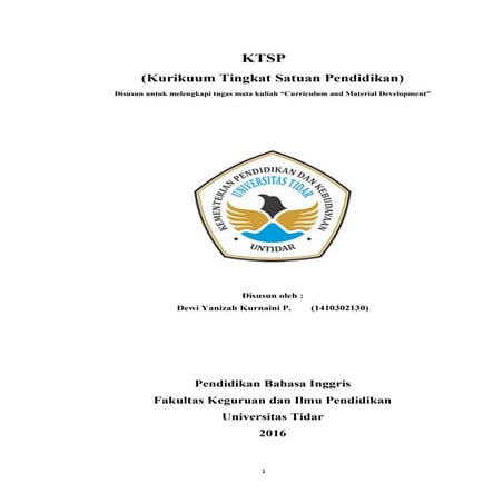 Makalah KTSP | PDF