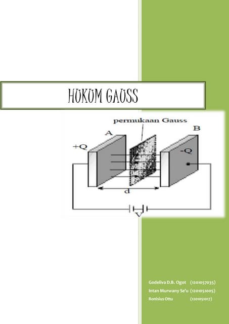Fluks Listrik dan Hukum Gauss | PPTX