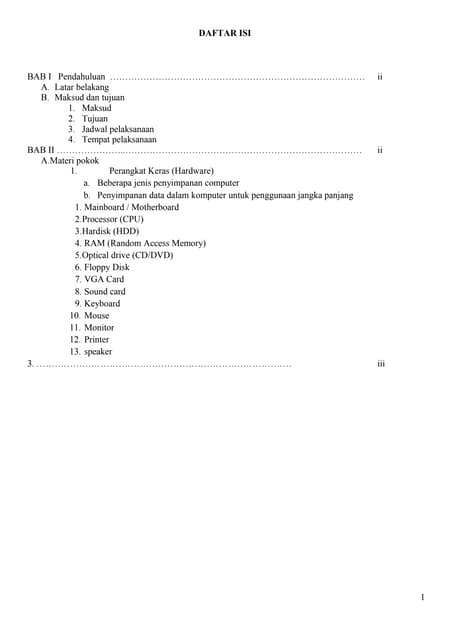 Makalah Perakitan PC | DOC