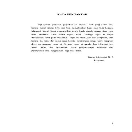 Makalah microsoft word | DOCX