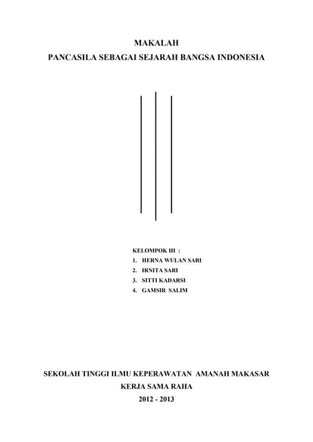 Makalah Pancasila Sebagai Ideologi Negara | PDF