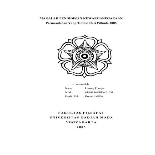 Makalah pendidikan kewarganegaraan | PDF