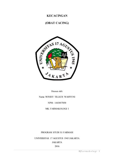 MATERI TENTANG KECACINGAN | PPTX