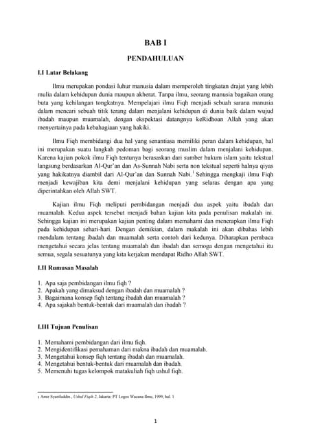 Materi Konsep Fiqh dan Ibadah dalam Islam | PPTX