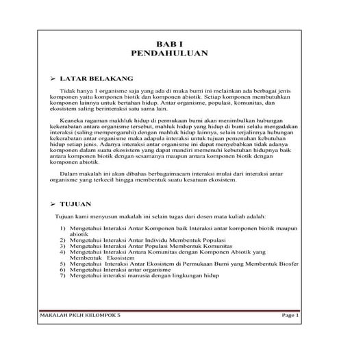 Makalah pklh kel. 5 | DOCX