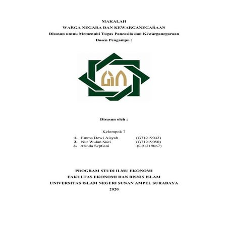 Makalah Pkn Tentang Warga Negara Dan Kewarganegaraan Pdf 