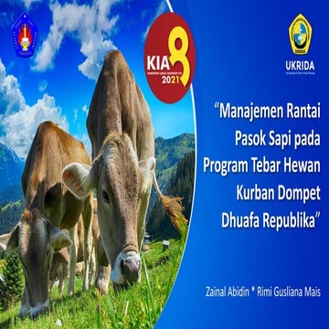 Makalah Presentasi - Manajemen Rantai Pasok Sapi pada Program Tebar ...