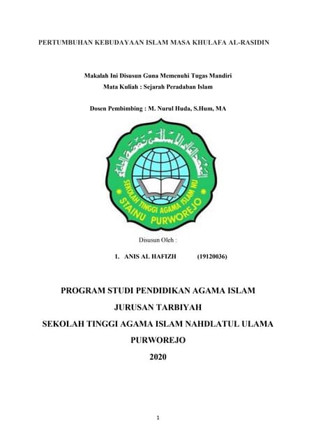 Sejarah peradaban islam 1 | PPTX