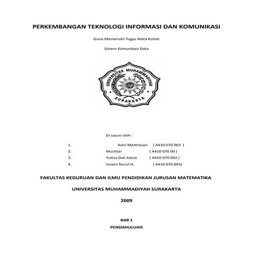Makalah siskom 1 | PDF