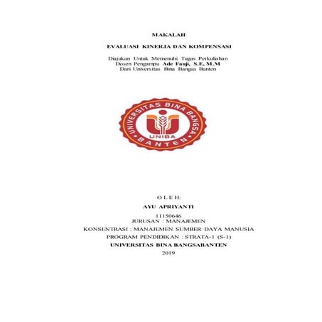 Makalah uas ayu | PDF