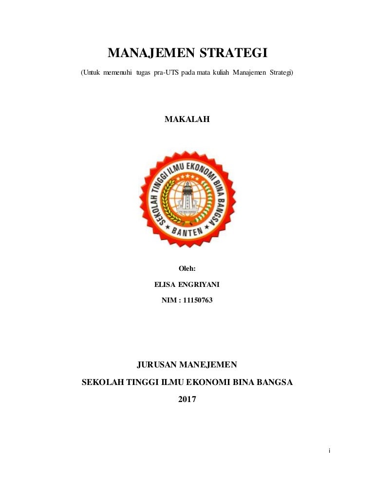 Contoh Cover Makalah Uts - Download Contoh Lengkap Gratis ️