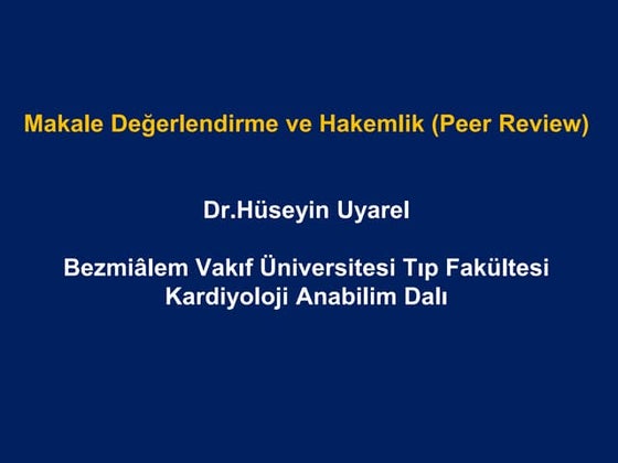Akademik Dergi Yayinciligi Aytekin Alcelik | PPT