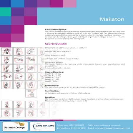 Makaton Training Course/Sign Language Training Courses | PDF