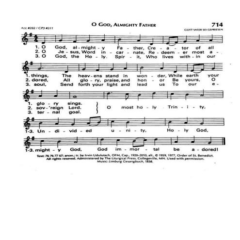 O God, Almighty Father Music Sheet | DOCX | Religious (Music and Audio ...