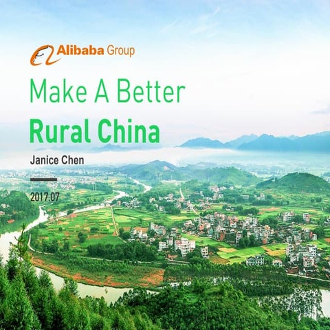 Alibaba Group: make a better rural China | PDF