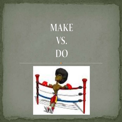 Make and do | PPTX