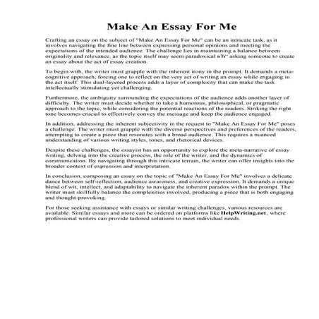 Make An Essay For Me. How to Write an Essay in 9 Simple Steps 7ESL ...