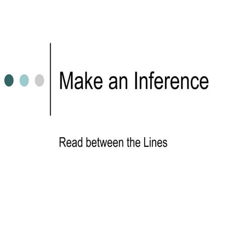 Make an inference ppt semester 2 | PPT