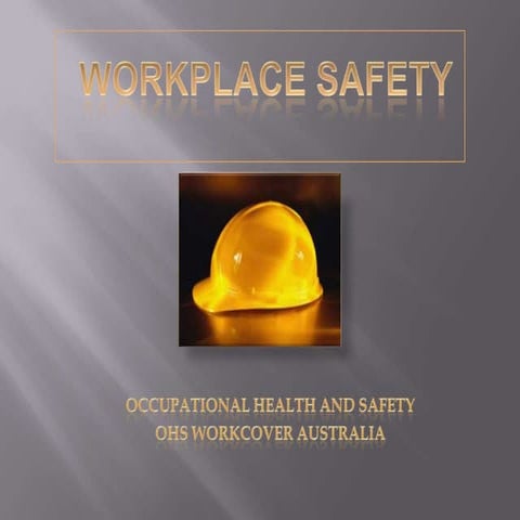 Work Place Safety | PPTX