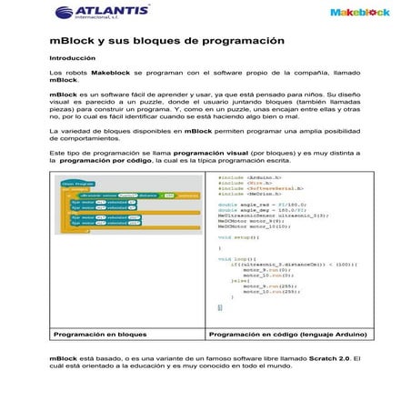 Makeblock bloques de_programacion | PDF