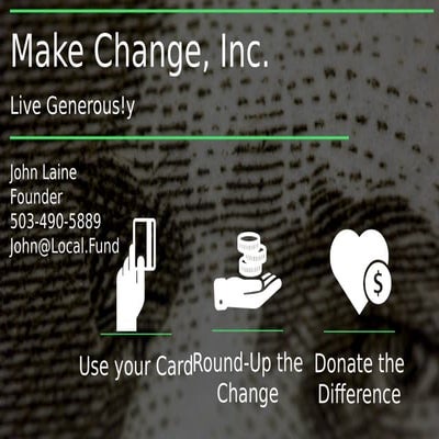 Make change pitch deck 2.21.17