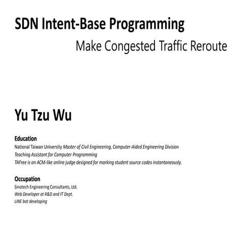 Make Congested Traffic Reroute | PPT