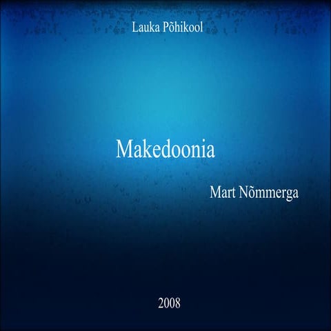 Makedoonia | PPT