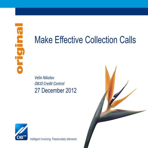 Make Effective Collection Calls | PPT