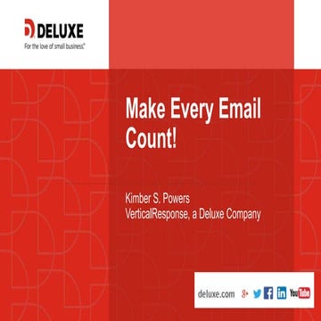 Webinar: Make Every Email Count | PPTX