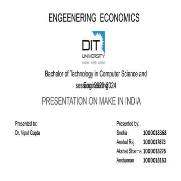 MAKE IN INDIA, initiative launched by Gov | PPTX