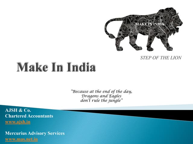 Make in india | PPTX
