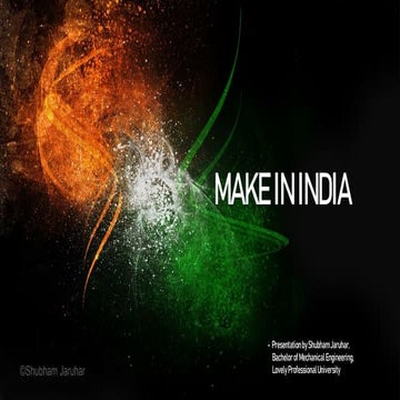 Make in India | PPT