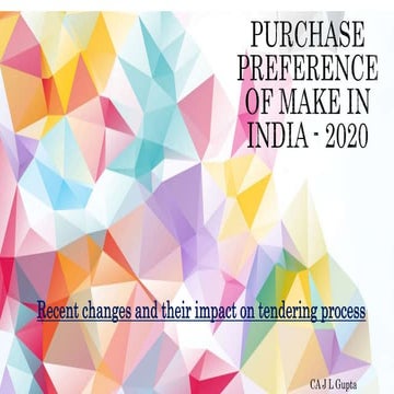 Make in India (Purchase Preference) | PPTX