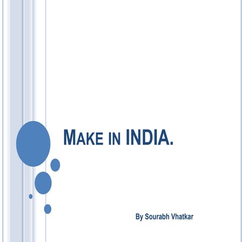 Make in india concept | PPTX