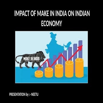 Make in India economics project grade 12 | PDF