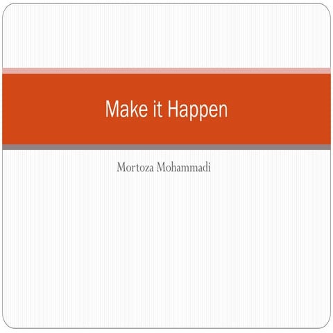Make It Happen | PDF
