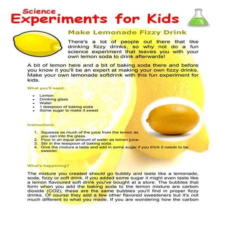 Make lemonade fizzy drink | DOCX