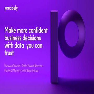 Make more confident business decisions with data you can trust | PPTX