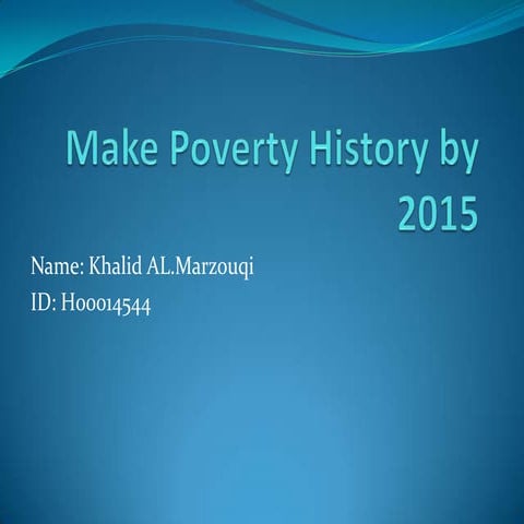 Make Poverty History | PPS