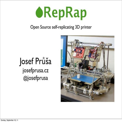 Makerfaire NYC RepRap presentation | PPT