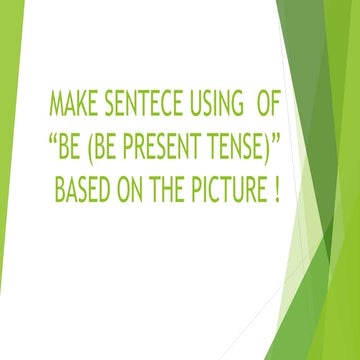 MAKE SENTECE USING OF BE.pptx