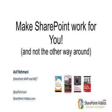 Make SharePoint work for you! | PPT