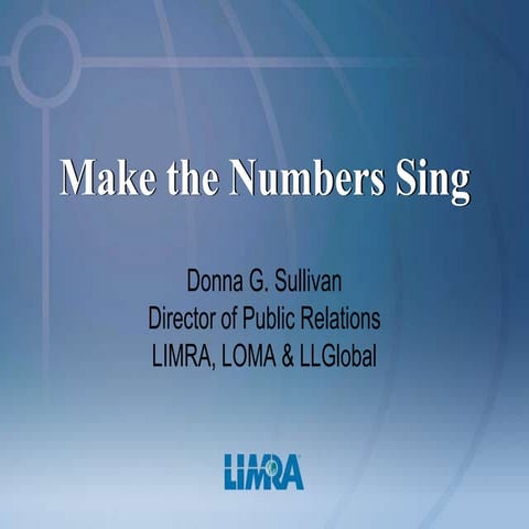 Make the numbers sing webinar | PPT