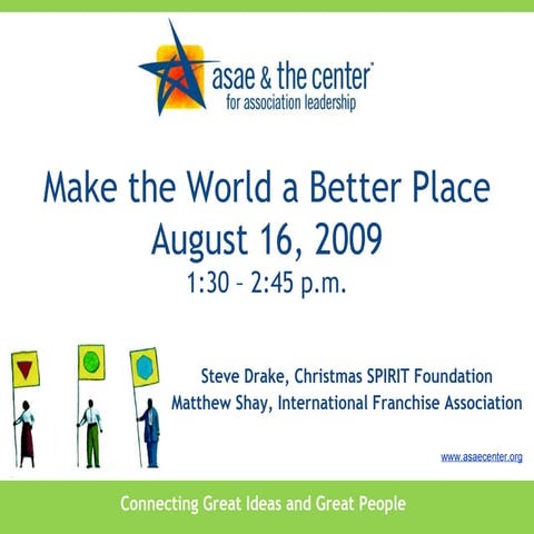 Make The World A Better Place | PPT