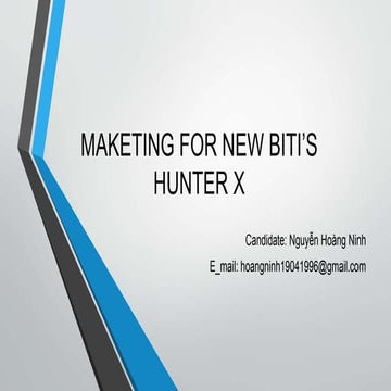 Maketing for-new-bitis-hunter-x | PPTX