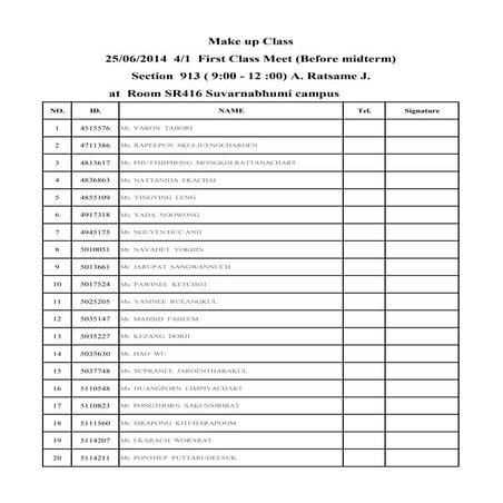 Make up class 3.2013 4.1 bf | PDF