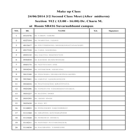 Make up class 3.2013 3.2 af | PDF