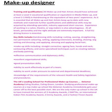 Make up designing 2 | DOCX