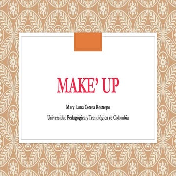 Tipos de maquillaje. | PPT